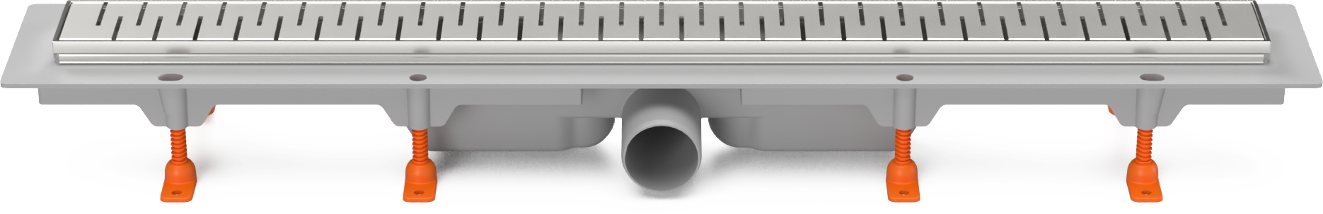 Sumidero lineal con marco de acero inoxidable y desagüe lateral D50 ...