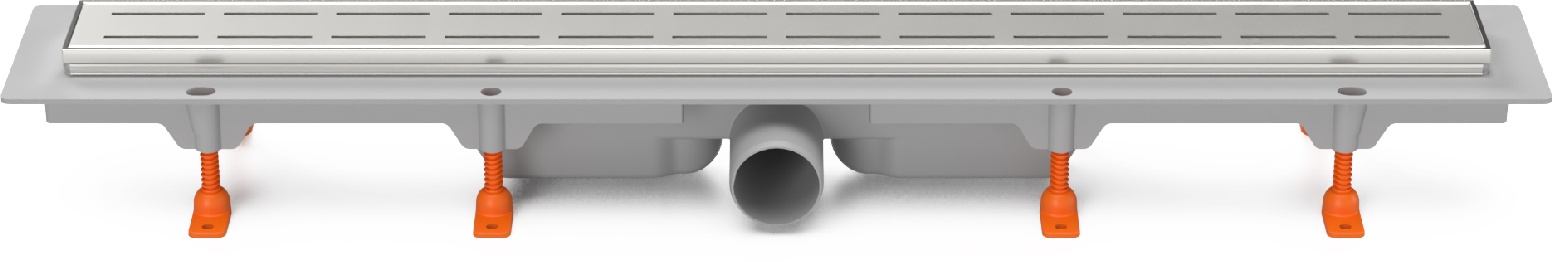 Sumidero lineal con marco de acero inoxidable y desagüe lateral D50 ...