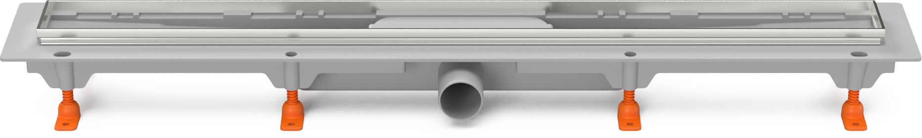 Sumidero lineal con marco de acero inoxidable sin rejilla, lateral D40 ...