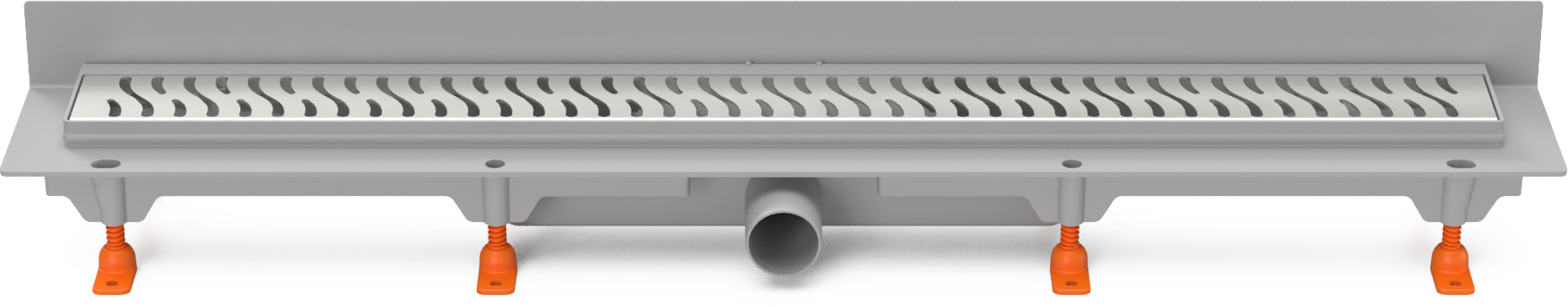 Sumidero lineal de pared con desagüe lateral, D40, 750 mm, rejilla ...