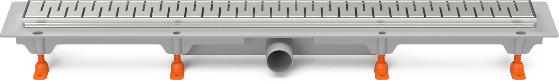 Sumidero lineal con marco de acero inoxidable y desagüe lateral, D40 ...